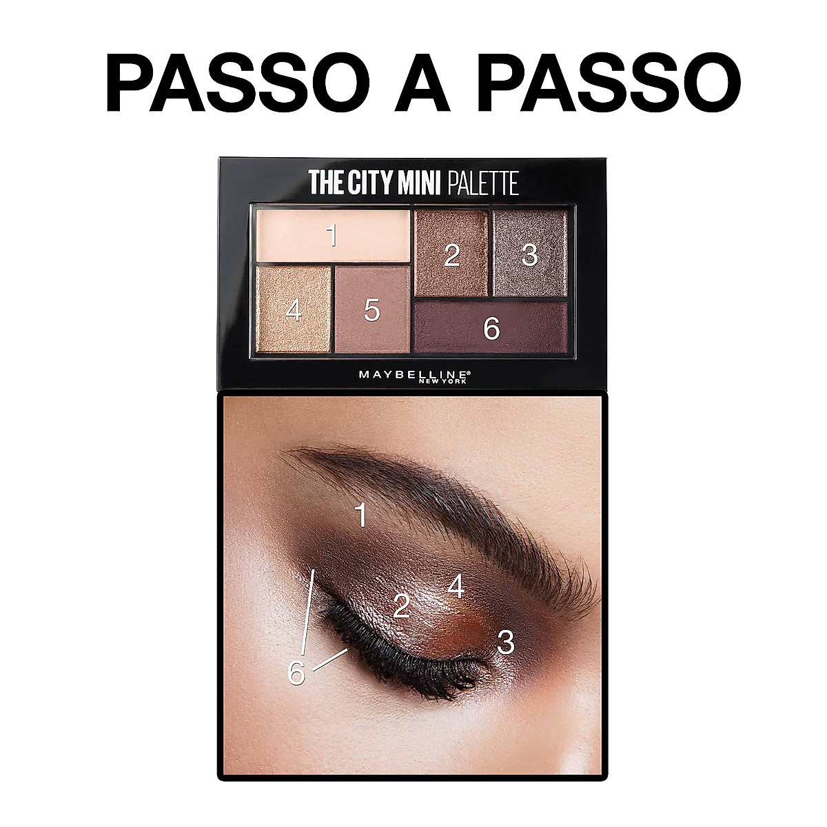 Maybelline New York The City Mini Eyeshadow Palette Makeup, Brooklyn Nudes, 0.14 oz.