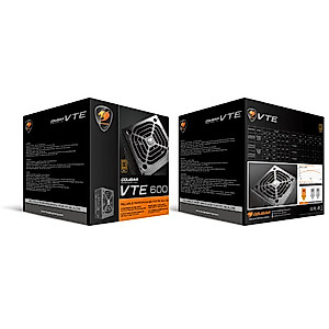 Cougar VTE600 80+ Bronze 600 Watt ATX Power Supply with Ultra-Silent Fan