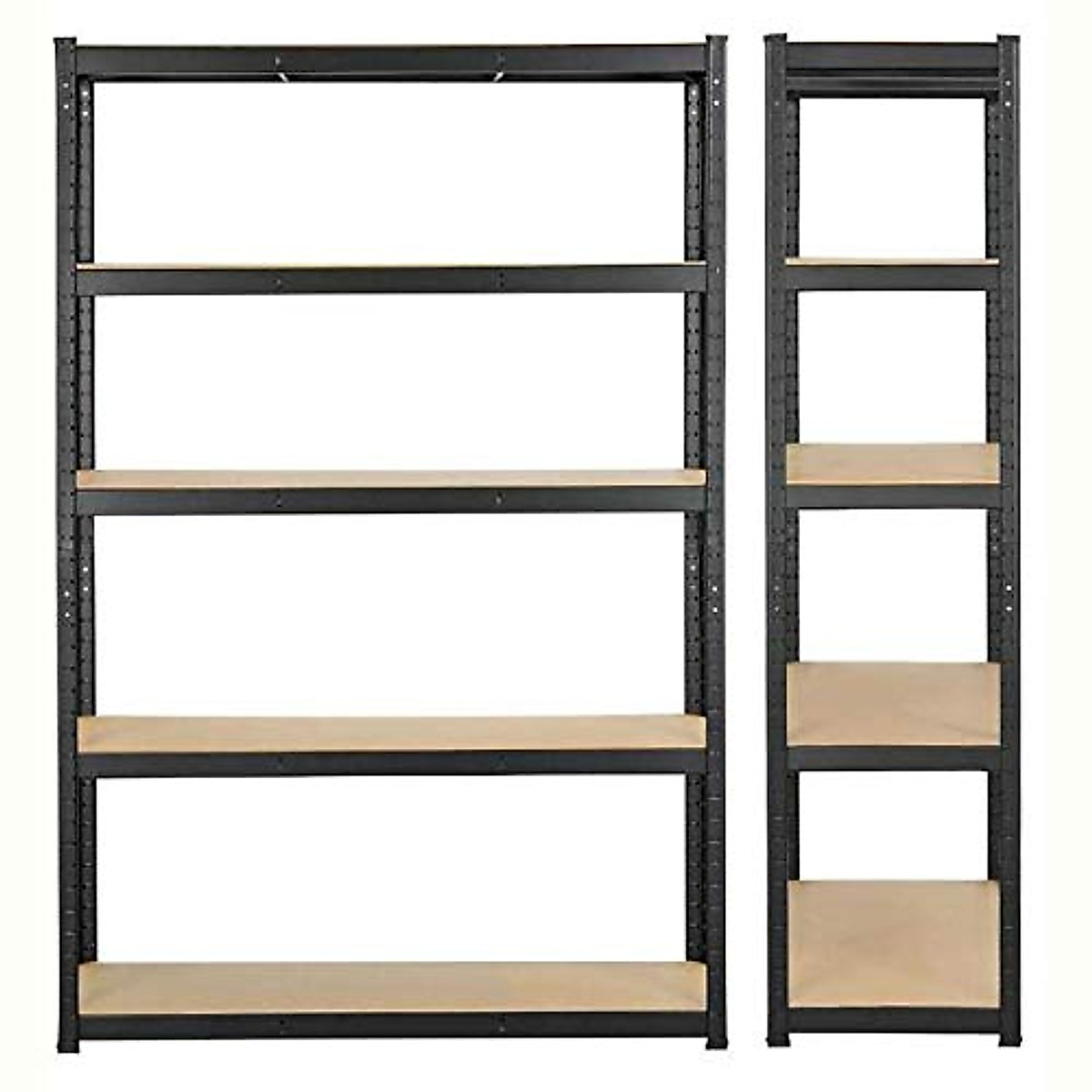 Autofather Garage Storage Shelves 5-Tire Heavy Duty Shelving Units for Workshop/Home Metal Utility Rack, 160kg Per Shelf, 39" W x 20" D x 77" H