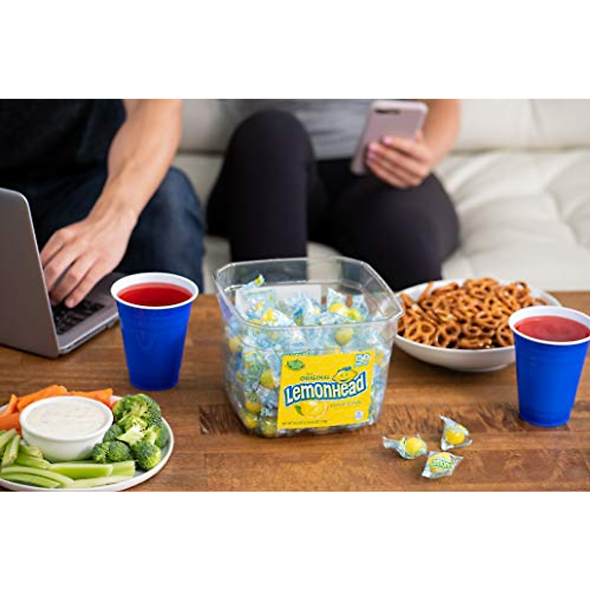 Lemonhead Hard Lemon Candy, Individually Wrapped Candy (150 Count)