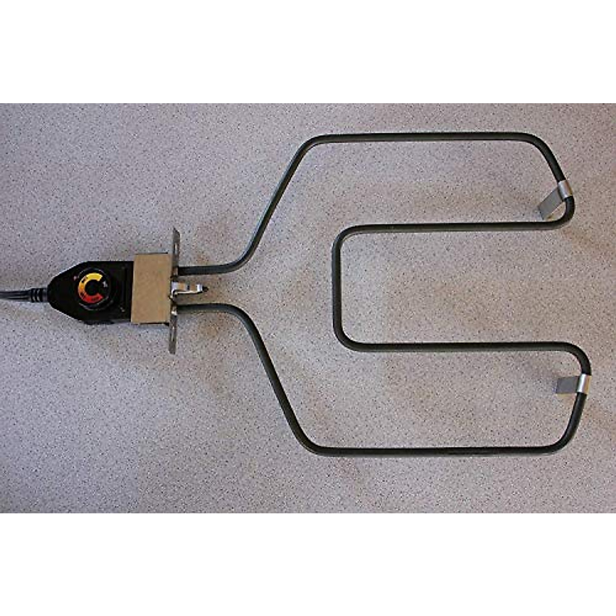 Universal Replacement Electric Smoker and Grill Heating Element with Adjustable Thermostat Controller **NEW 1500 Watts Higher Heat**