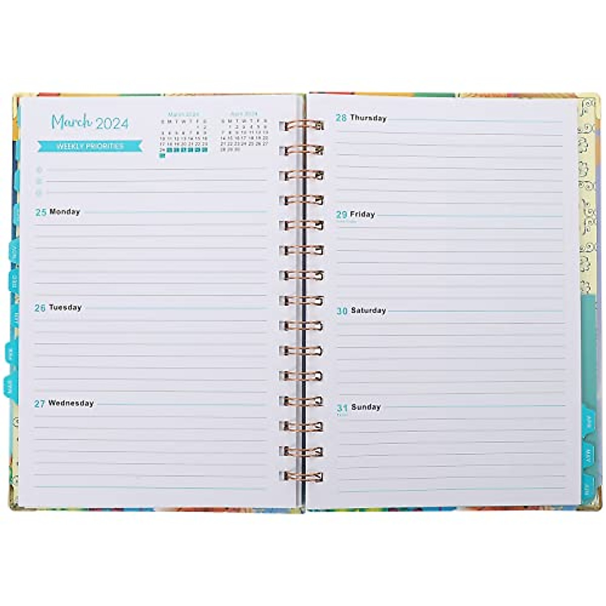 Cabilock 2023 Agenda Book Note Pads Portable Planner Books Planners 2023 Planner Weekly and Monthly Academic Notebook Schedule Planner Daily Planner 2023 Paper Coil Office Calendar Book