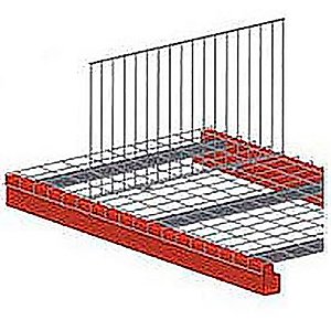 Global Industrial Pallet Rack Wire Deck Divider, 34"D x 18"H