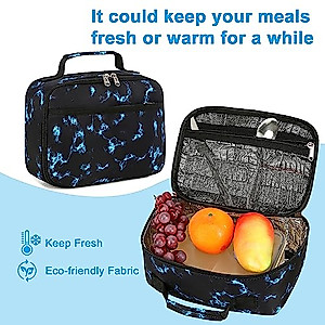 LEDAOU Kids Preschool Backpack Lunch Box Boys Kindergarten BookBag Primary Waterproof School Bag 7 Pockets with Chest Strap (Basketball Black)