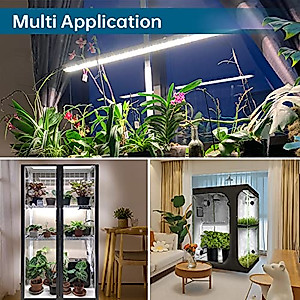 Barrina Plant Grow Light, 4FT 5000K Full Spectrum White, 252W(6 x 42W), T8 LED Grow Light, Growing Lamp Fixture, Plant Light for Indoor Plant, 6-Pack