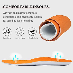 Men's Non Slip Work Shoes for Chef, Oil Resistant Chef Shoes for Men, Food Service Shoes for Restaurant, Zapatos de Cocina para Hombres Black