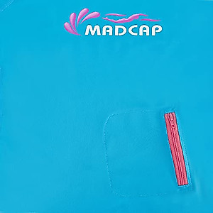 MADCAP Girls' UV Sun Protection Long-Sleeve Rash Guard (Blue, 10-S)