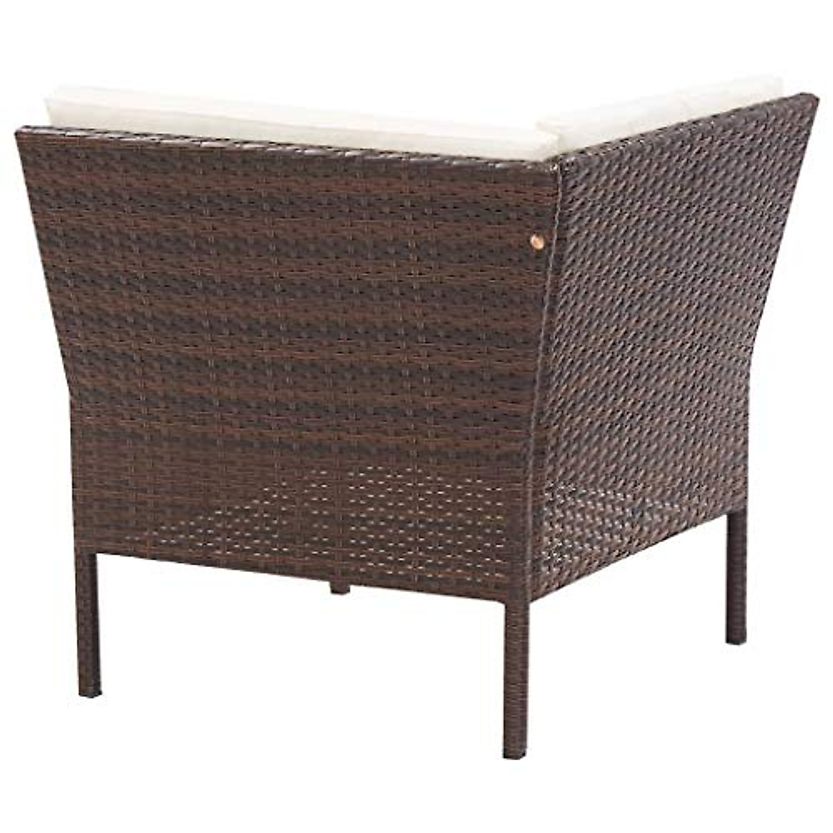 DYRJDJWIDHW Patio Set,Backyard Furniture,deep Seating Outdoor Furniture,6 Piece Patio Lounge Set with Cushions Poly Rattan Brownoutdoor Furniture Ottoman,Patio Chairs with Ottomans,