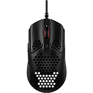 HyperX Pulsefire Haste Gaming Mouse 59g Hex Honeycomb Shell Customizable RGB Hyperflex USB Cable 16000 DPI 6 Programmable Buttons for PC PS5 PS4 Xbox Series X|S Xbox One (Renewed)