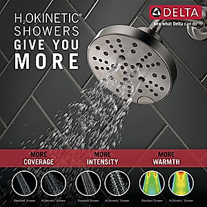 Delta Faucet Galeon Dual Function Chrome Shower Faucet Set with H2Okinetic Shower Head, Tub and Shower Faucet, Shower Trim Kit, Shower Fixtures, Lumicoat Chrome T17272-PR (Valve Not Included)