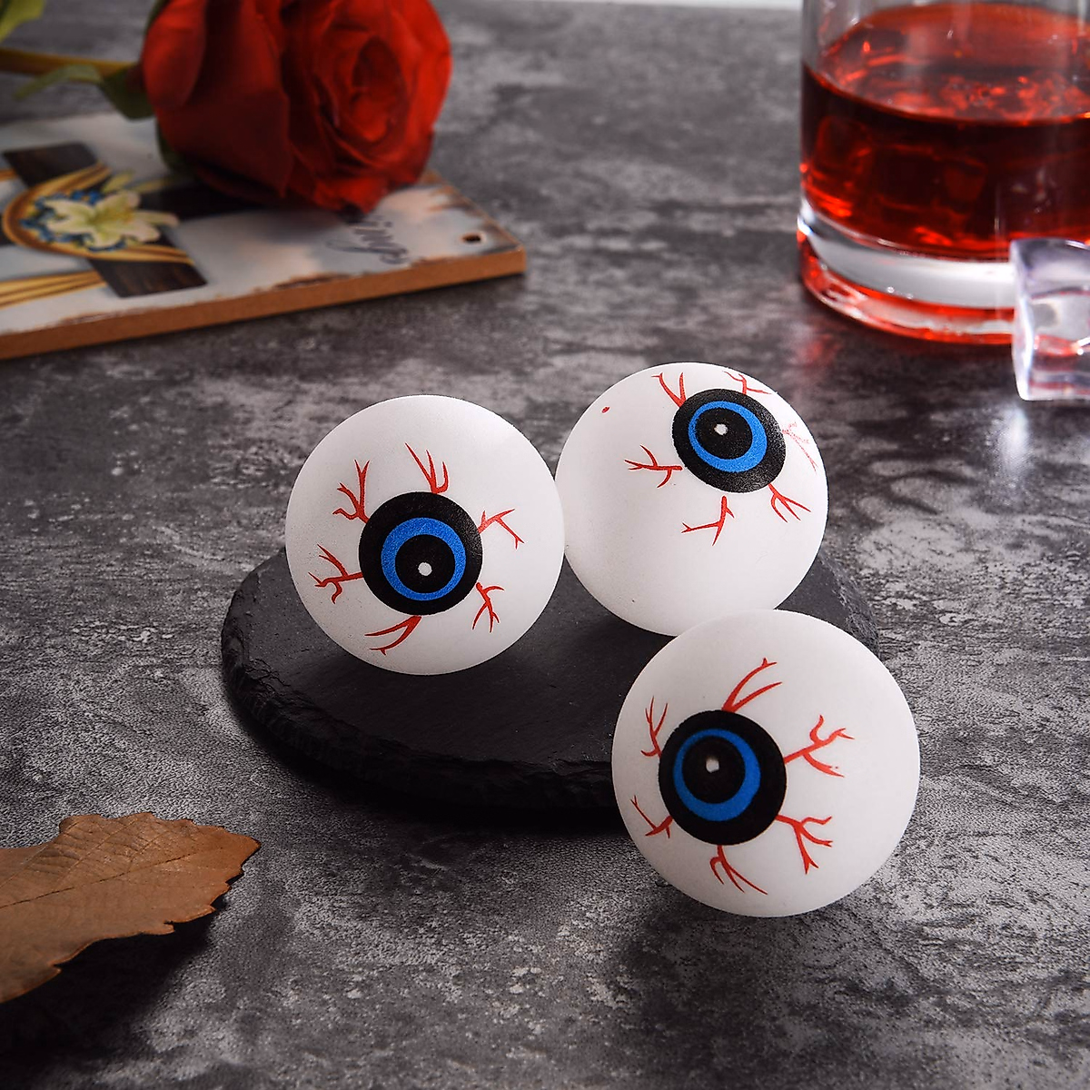 Boao 20 Pieces Halloween Eyeballs Plastic Scary Eyeballs Halloween Skeleton Eyeballs Horror Props for Halloween Party Decorations