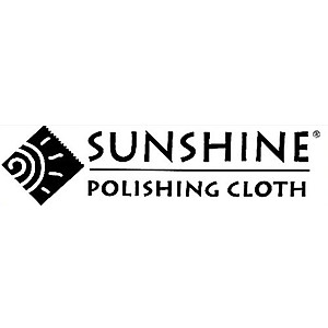 Sunshine Polishing Cloth for Sterling Silver, Gold, Brass and Copper Jewelry. Size: 7.75" X 5"