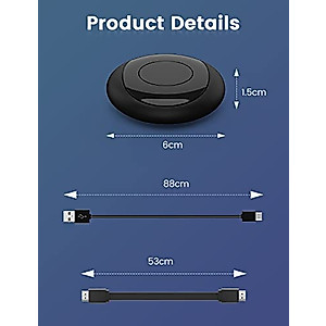 OSDTKRU Wireless HDMI Display Dongle Adapter 4K,Streaming Media Video/Audio/File HDMI Wireless Extender ,No Delay, Streaming Video/Audio from Laptop, PC, Smartphone to HDTV Projector
