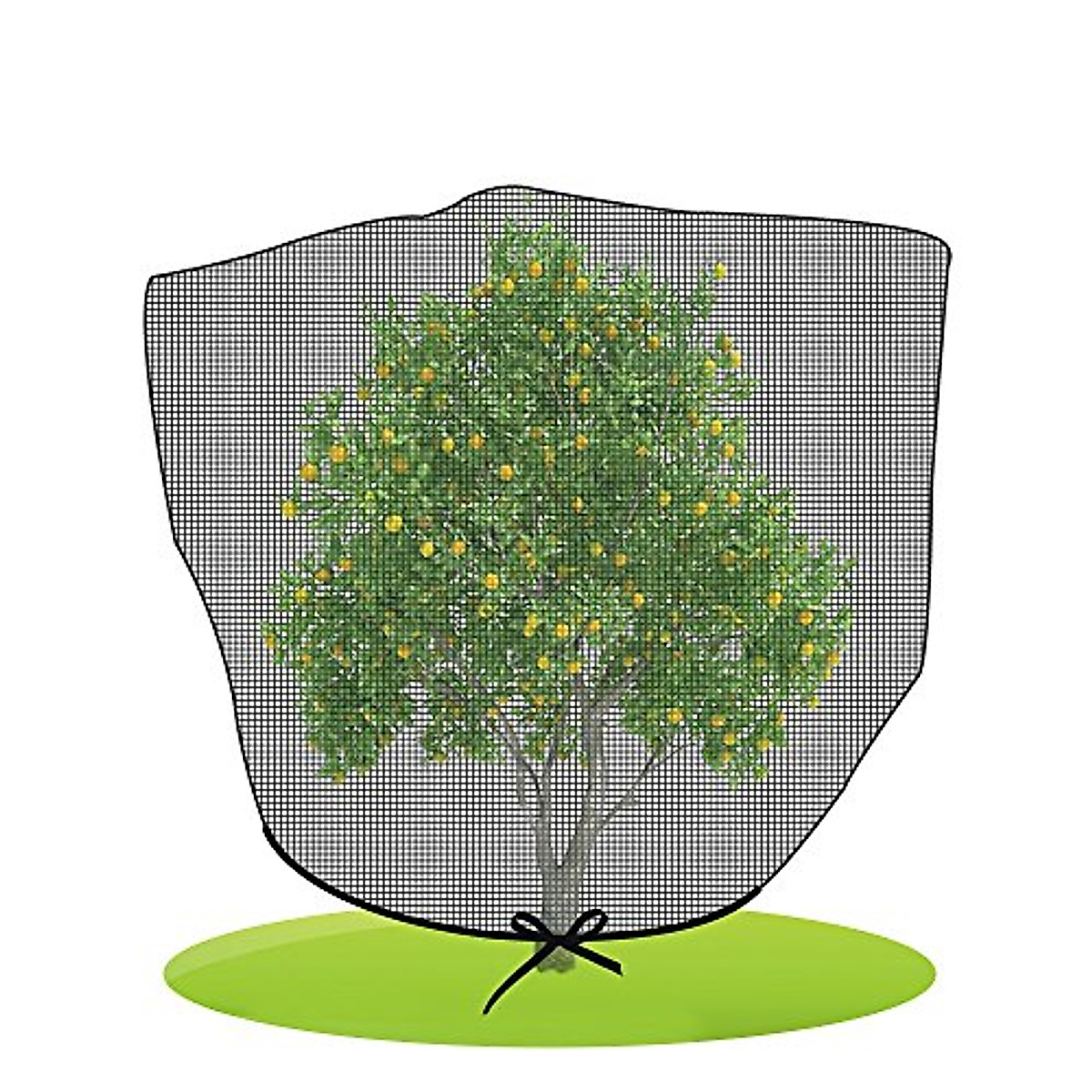 Agfabric Black Bird Netting Insect Barrier Garden Plant Cover, in-Shape Bag with Rope