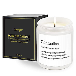 Godmother Gifts, Godmother Gifts for Women, Mothers Day Gift for Godmother - Birthday, Christmas Gifts for Godmother, Godmother Definition Gifts, Godmother Baptism Gifts - 7 oz Lavender Scented Candle