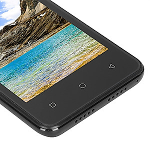 IP 12 Pro 4.66in Unlocked Smartphone, 512MB+4GB, for Android 4.4.2, 0.3MP+ 2MP,1500mAh, Dual Card Dual Standby Cell Phone, WiFi+BT+FM Supported, Expanded 128GB Memory(Black)