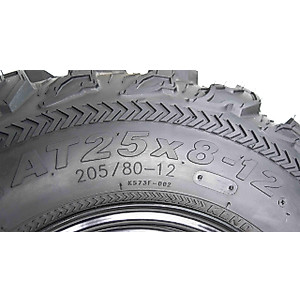 Kenda Bear Claw EX 25x8-12 Front ATV 6 PLY Tire Bearclaw 25x8x12 Tire (2 Pack)