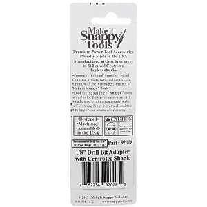 Make it Snappy Tools 1/8 Inch Drill Bit Adapter, Compatible with Festool Centrotec Chucks #92008