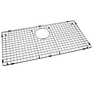 Serene Valley Sink Bottom Grid 28-3/8" x 14-3/16", Rear Drain with Corner Radius 3/8", Sink Protector NDG2915R