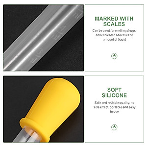Liquid Droppers Silicone Plastic Transfer Eyedropper for Kitchen Gummy Making - 8colors