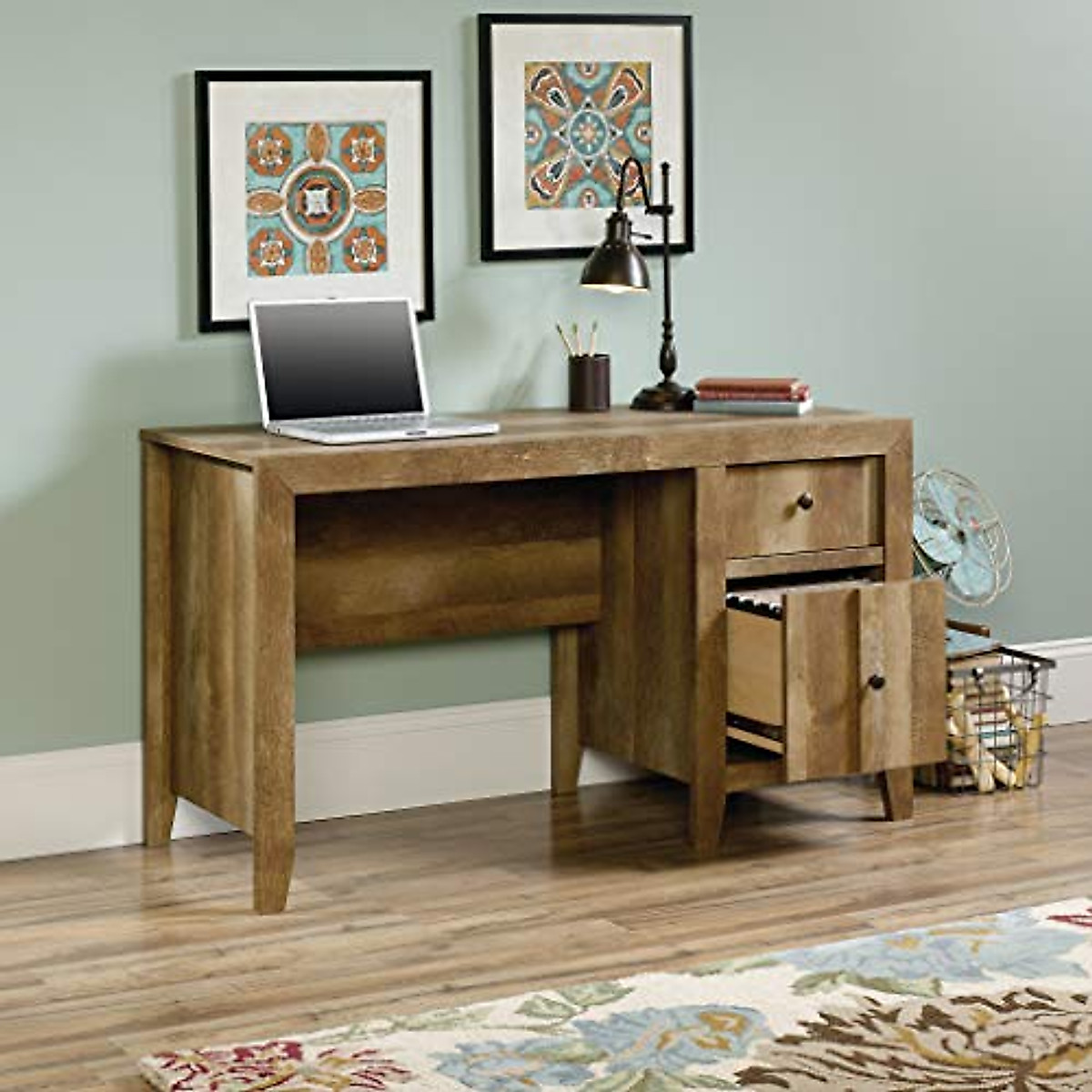 Sauder Dakota Pass Desk, Craftsman Oak finish