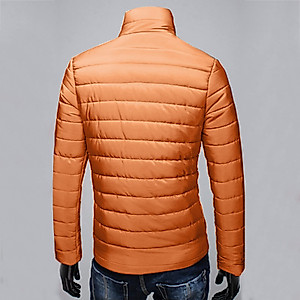 BIFUTON Puffer Jacket Men,Men's Lightweight Packable Hooded Puffer Jacket Insulated Winter Coat for Snow Ski Traveling H1011