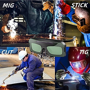 SZSYSMGH True Color Welding Glasses Protective Mask,Welder Glasses Solar Automatic Dimming Welding Goggle for TIG MIG MMA Plasma