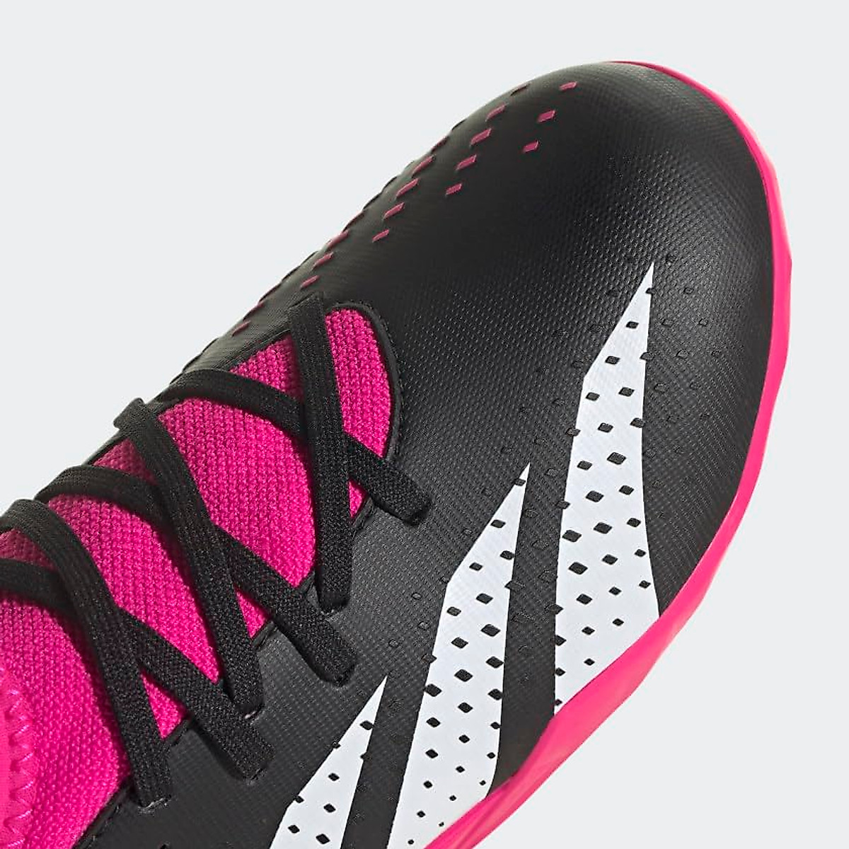 adidas Predator Match Unisex-Child Shin Guards Accuracy.3 Turf Black/White/Team Shock Pink 1