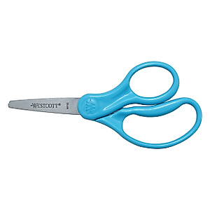 Westcott Scissors For Kids, 5’’ Pointed Safety Scissors, Assorted, 6 Pack (16455)
