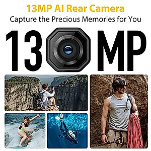 Ulefone Armor X6 Pro Unlocked Smartphone - Android 12 OS, Quad-Core Processor 4GB RAM & 32GB ROM, 13MP Main Camera, 4000mAh Battery, 5.0-inch Screen, Dual SIM 4G Rugged Cell Phones (Orange)