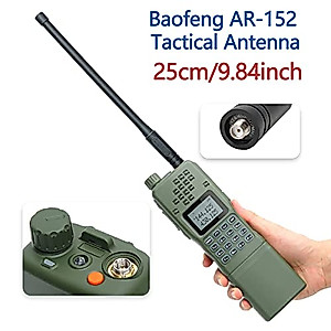 Baofeng AR-15210W High Power Ham Radio Portable Tactical Two Way Radio Long Range Walkie Talkie 12000mAh Battery Full Kits (Green)