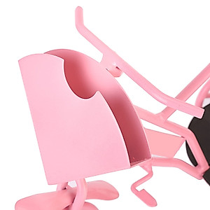 Bike Shape Coffee Filter Shelf Cup Coffee Dripper Holder Multifunctional Coffee Dripper Stand for Home Office Pink