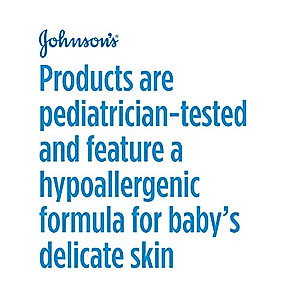 Johnson's First Touch Baby Gift Set, Baby Bath, Skin, & Hair Essential Products, Kit for New Parents with Wash, Shampoo, Lotion, & Diaper Rash Cream, Hypoallergenic & Paraben-Free, 5 Items