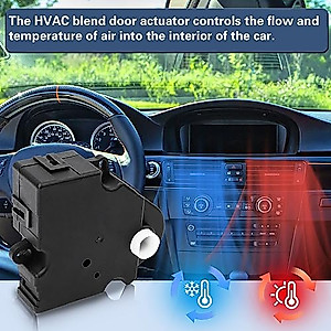 604-106 HVAC Blend Door Actuator Replaces# 89018365 52402588 15-72971 Replacement for 1994-2012 Chevy Silverado 1500 & 2500, Tahoe, GMC Sierra Yukon