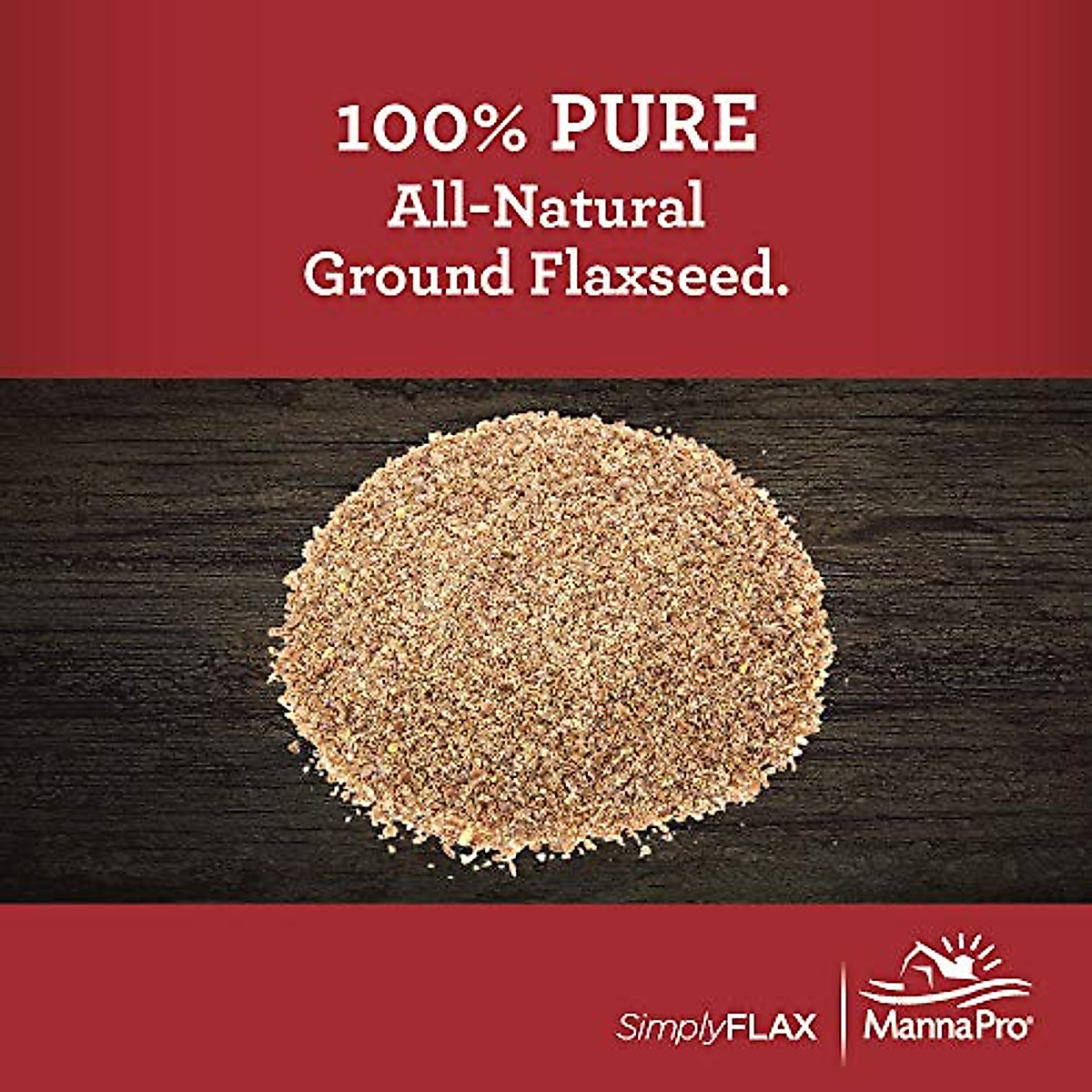 Manna Pro Simply Flax for Horses | Omega-3 Fatty Acids from Flaxseed | 8 Pounds