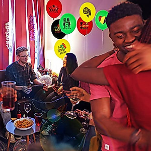 Black History Month Latex Balloons Party Supplies African American Celebrating Party Decorations Balloons BHM Party Favors BHM Festival Latex Balloons Party Decorations