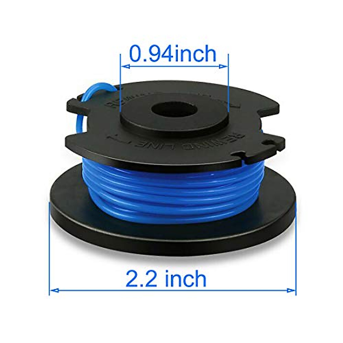 Replacement String Trimmer Spool for Ryobi Weed Wacker String,11ft 0.065" String Trimmer Line for ryobi String Trimmer Refill,for Ryobi One+ AC14RL3A 18v 24v and 40v Cordless Weed Eater(12 + 2Pack)
