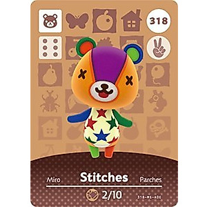 Stitches - Nintendo Animal Crossing Happy Home Designer Series 4 Amiibo Card - 318
