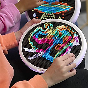 Lite Brite Oval High Definition - Light Up Toy – 650 Mini Pegs, 8 HD Design Templates, Great Gift for Girls and Boys Ages 6+