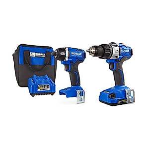 Kobalt 2-Tool 24-Volt Max Lithium Ion (Li-ion) Brushless Motor Cordless Combo Kit with Soft Case