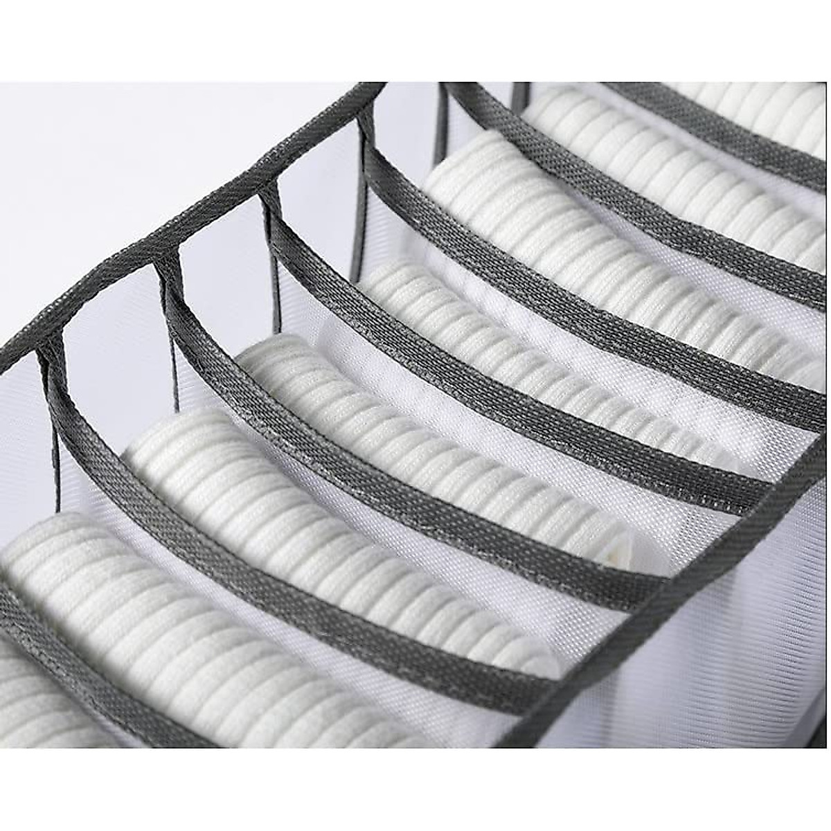 SERN Drawer Closet Foldable Underwear Organizer for Sock/Ties,Bras,Underwear Storage Box