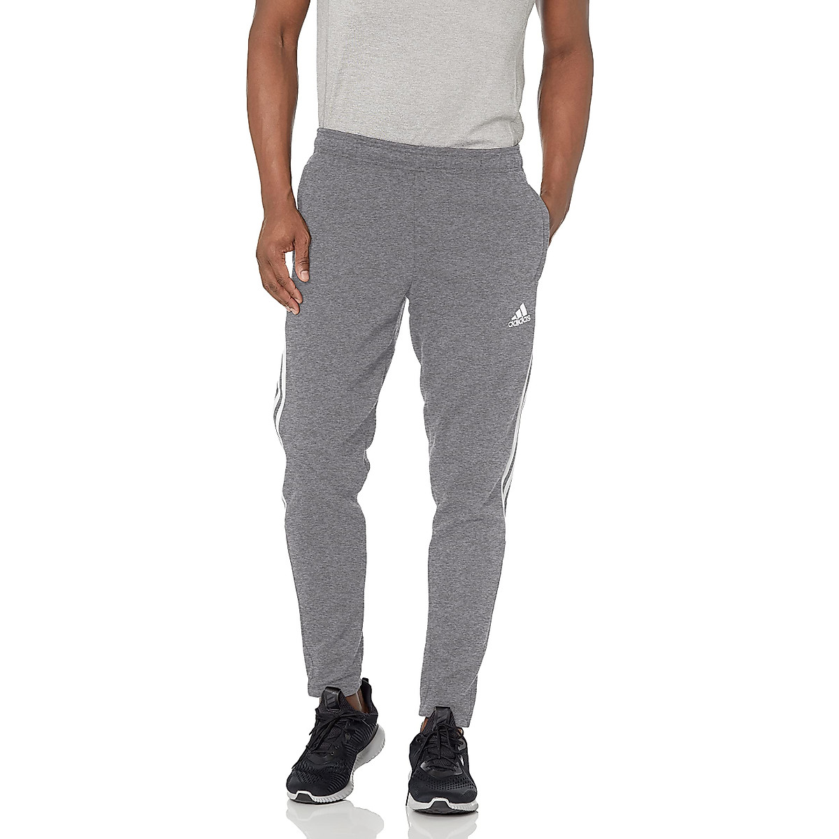 adidas mens Tiro 21 Sweatpants Grey Melange Large