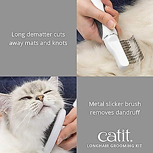 Catit Senses 2.0 Long Hair Cat Grooming Kit