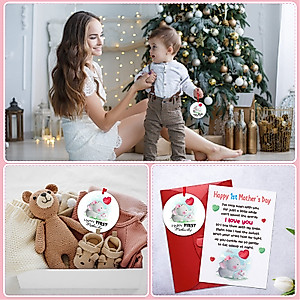 FaCraft First Time Mother Gifts for Mom,3" First Mothers Day Ornament,1st Mothers Day Keepsake Gift for Mom,Mommys,Mother to be,Baby Shower