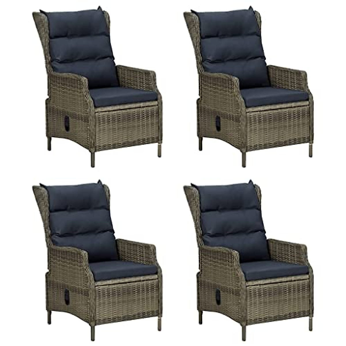 Camerina 5 Piece Patio Dining Set Patio Table and Chairs Set Outdoor Patio Dining Set Outdoor Patio Furniture Patio Set Brown Poly Rattan 3156810