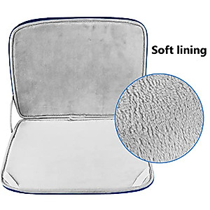 15.6 Inch Laptop Sleeve, Durable Shockproof Protective Cover Flip Case Briefcase Carrying Bag Compatible with 15.6" HP, ASUS, Lenovo, Acer, Notebook, Computer, Ultrabook, Chromebook, Blue