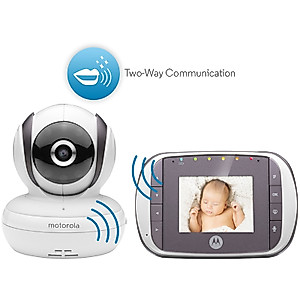 Motorola MBP35S- Digital Video Baby Monitor, White