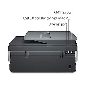 HP OfficeJet Pro 8025e Wireless Color All-in-One Printer with Bonus 6 Free Months Instant Ink (1K7K3A) (Renewed Premium)