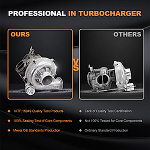 Bapmic 1831383C92 Turbocharger Turbo Charger Kit Compatible with Ford F-250 F-350 F-450 F550 Powerstroke Diesel 7.3L 99-03