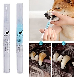 Natural Plant Substance - Pet Teeth Repairing Kit Pet Dog/Cat Teeth Cleaning Pen for Dental Care,Pet Teeth Whitening Pen Tool Pet Dog/Cat Beauty (Pet Teeth Repairing Kit)